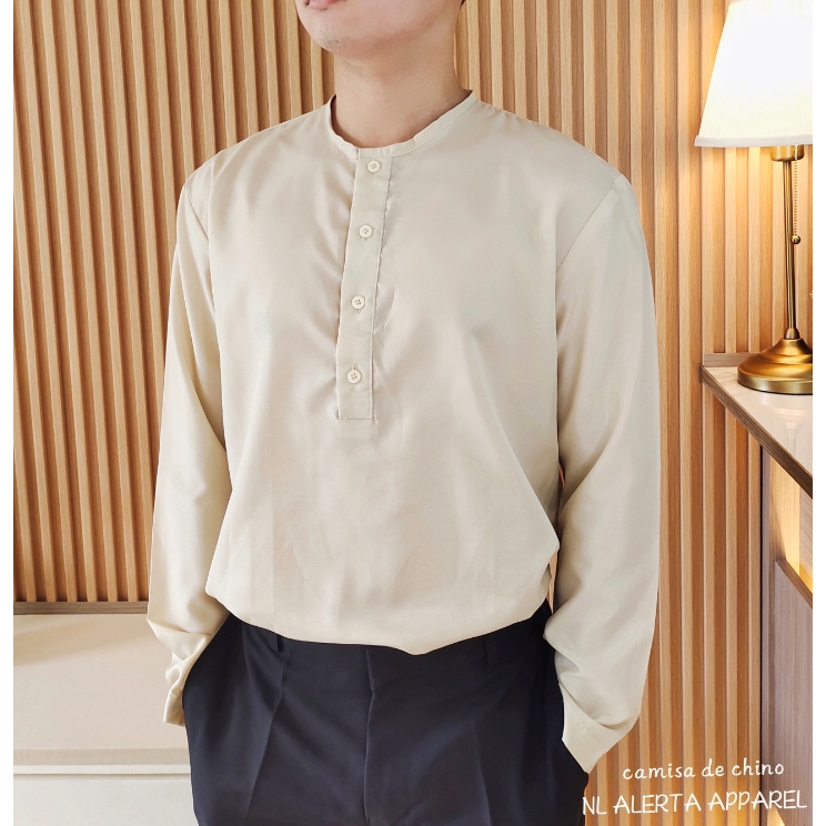 CAMISA DE CHINO FOR MEN (INNER LONG SLEEVE) | Shopee Philippines