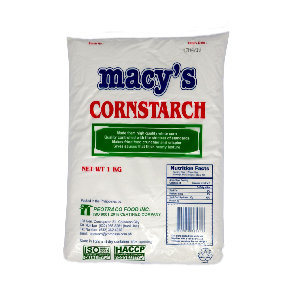 Macy's Cornstarch 1kg (peotraco) | Shopee Philippines