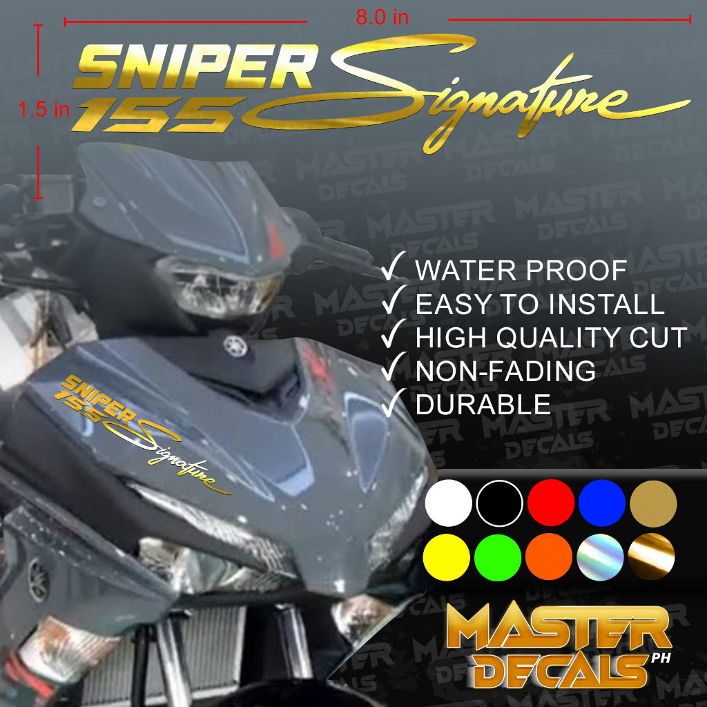 Sniper 155 Signature Cut Out Sticker | Shopee Philippines