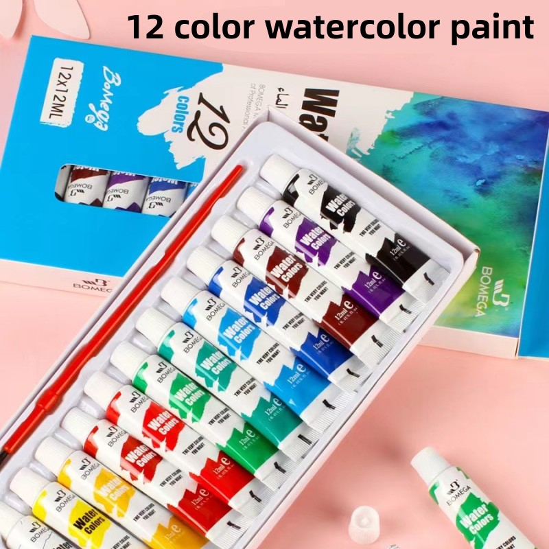 12 Colors oil Painting Set Watercolor Acrylic painting set Pigment ...