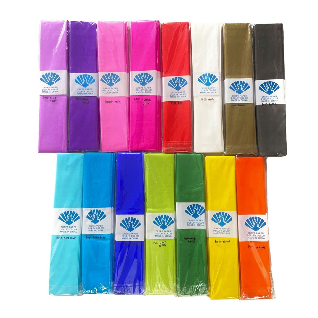 Crepe Paper flower/decor Colored Art paper 1 PC | Shopee Philippines