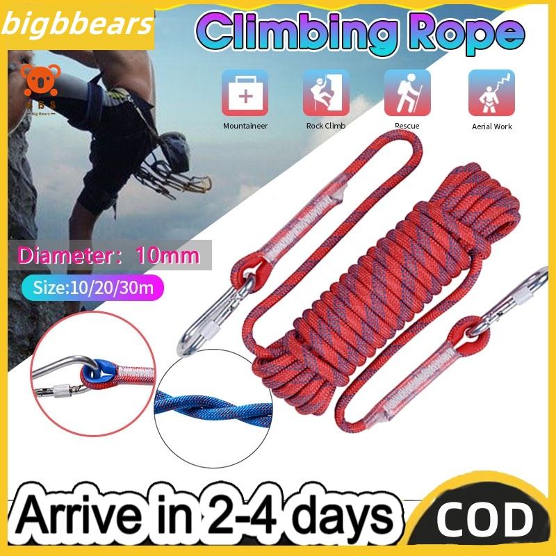 Hiking Rope 10mm Rescue/Survival Ropes Safety Static Utility Climbing ...