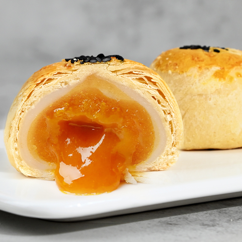 AJI Premium Lava Custard Flaky Buttery Mooncake-Style Hopia Puffs with ...