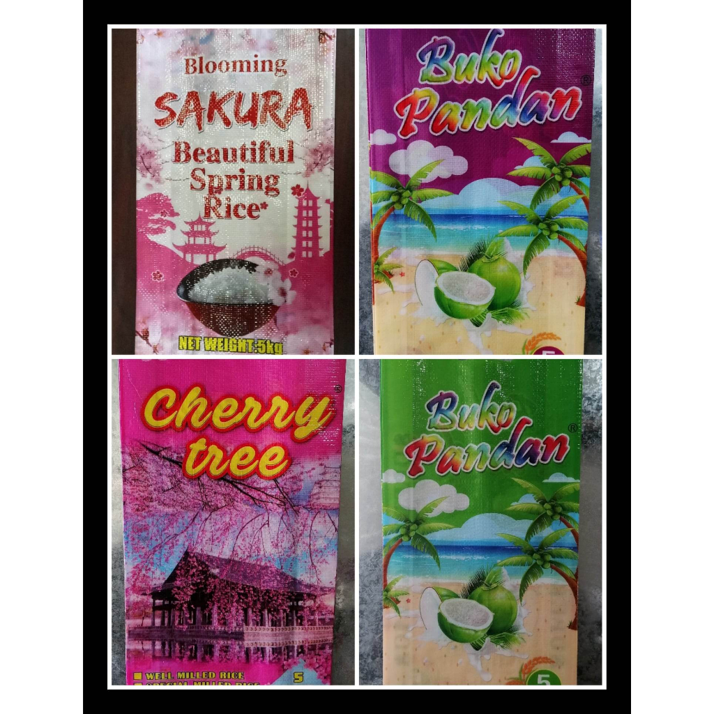 100pcs. Double Laminated Rice Sacks 5kg (SAKO ONLY WALANG LAMAN BIGAS ...