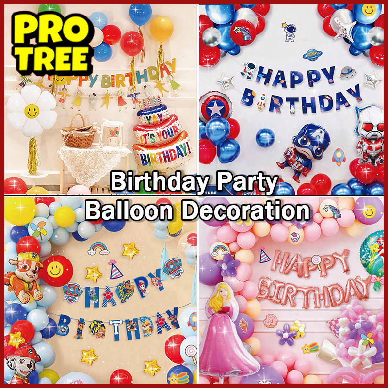 Happy Birthday Balloon Kit Balloon Garland Arch Kit Macarons Pastel ...