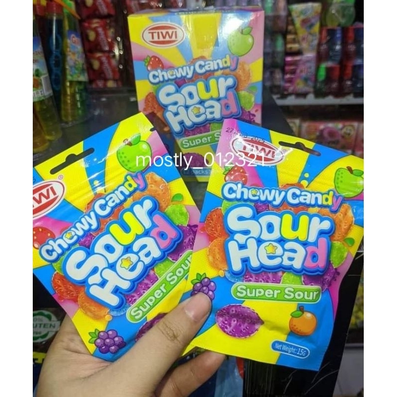 CHEWY CANDY | SOUR HEAD 12's | Shopee Philippines