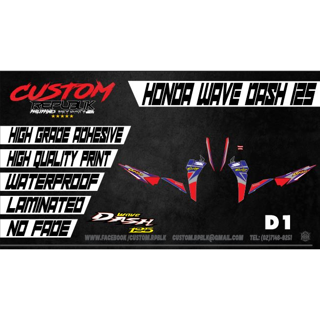 Honda Wave Dash 125 Malaysian Stock Decals Set | Shopee Philippines