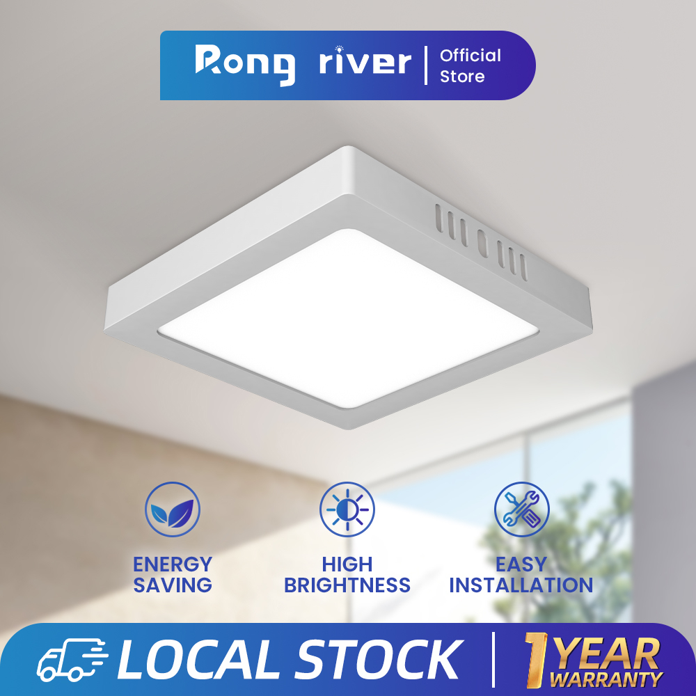 RONG RIVER 24W 18W 12W 6W Square Pin Light LED Ceiling Surface ...