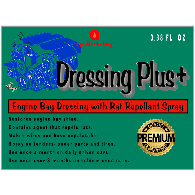 Dressing Plus+ Engine Detailing Spray with Rat and Mice Repellant ...