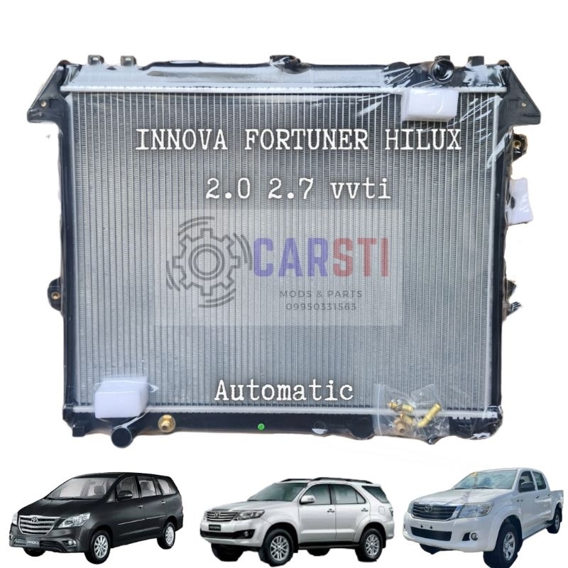 Radiator Innova Hilux Fortuner Gasoline 2004- 2014 2.0 2.7 vvti manual ...