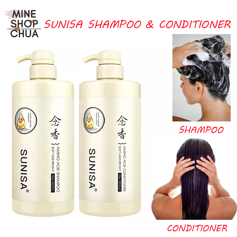 SUNISA SAKURA Hair Grower Shampoo and Conditioner 800ml | Shopee ...