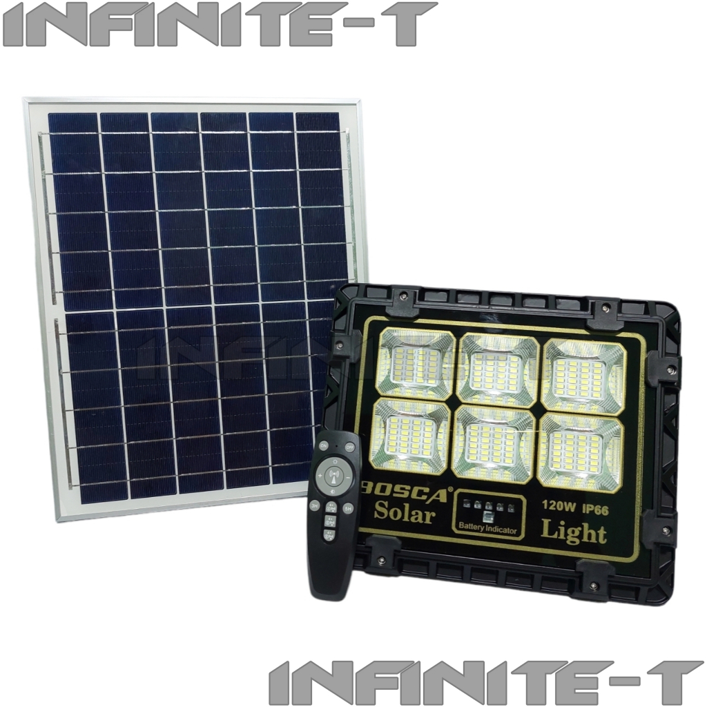 Bosca BXH-120W Outdoor Solar LED Street Flood Light And Solar Panel ...