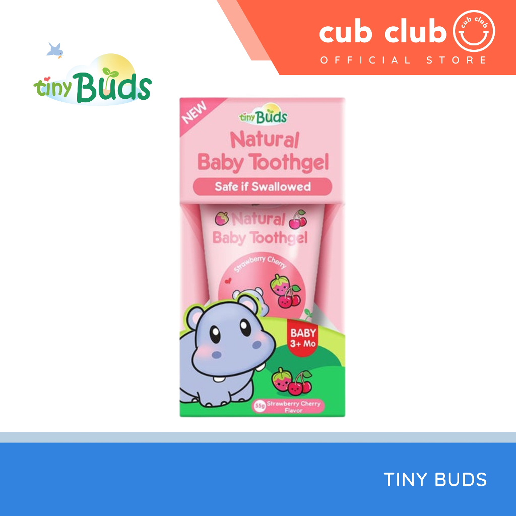 Tiny Buds Baby Naturals Toothgel Stage 1 Strawberry Cherry Flavor 55g ...