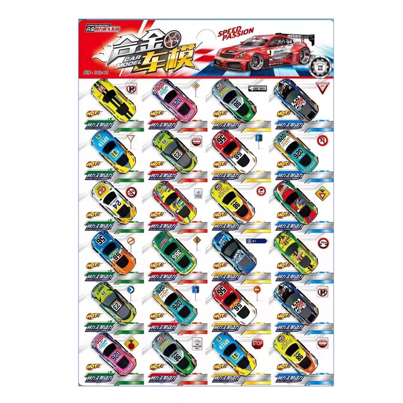 24pcs motorcade racing cars toys vehicles/ pull back cars | Shopee ...