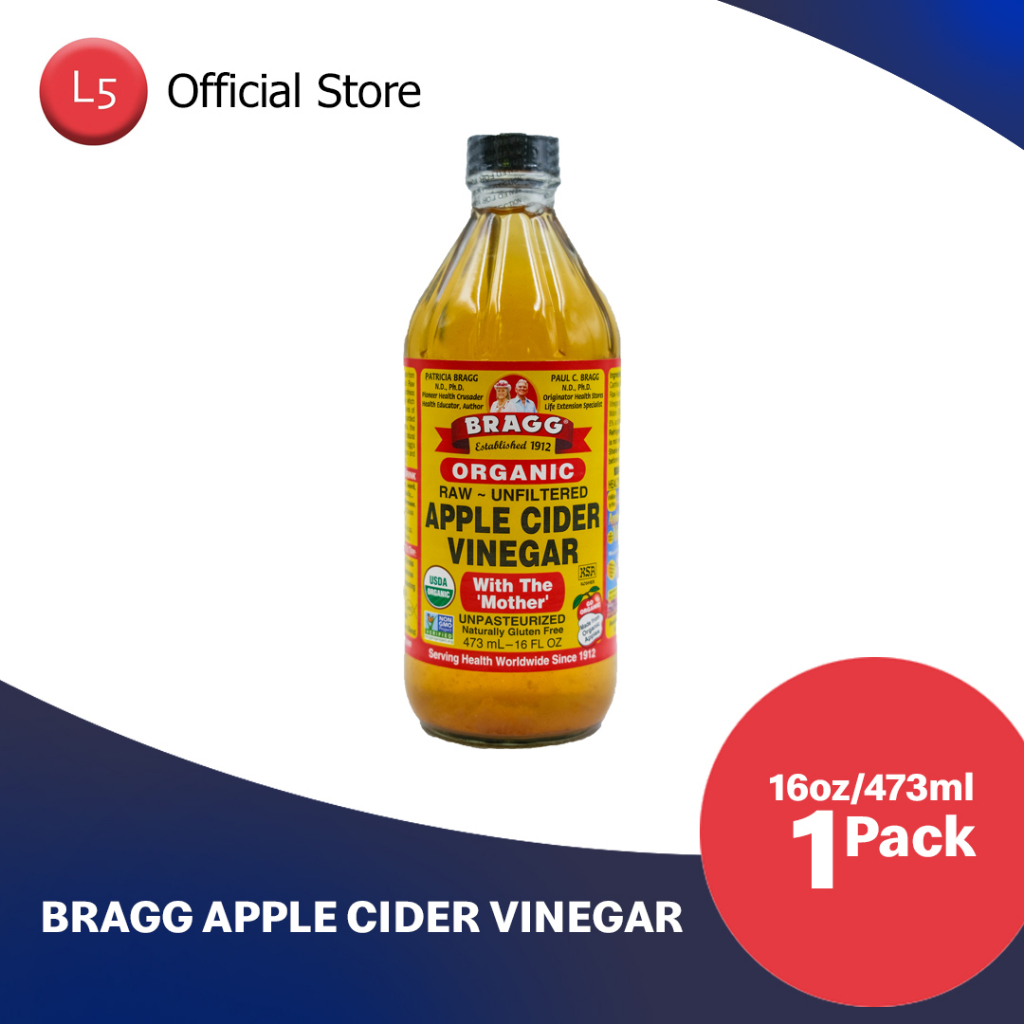 Bragg Apple Cider Vinegar 16oz | Shopee Philippines