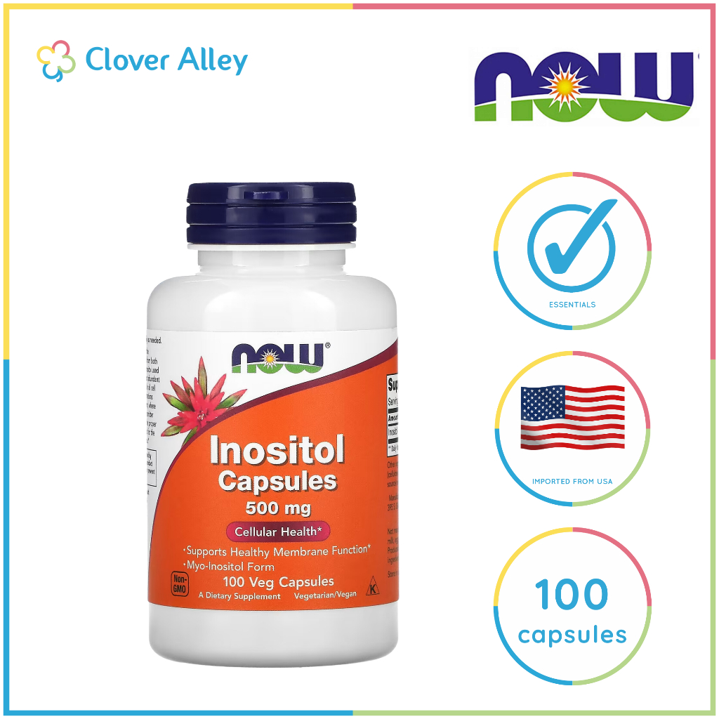 NOW Inositol 500mg 100 Veg Capsules (01/2030) EXPIRY) | Shopee Philippines