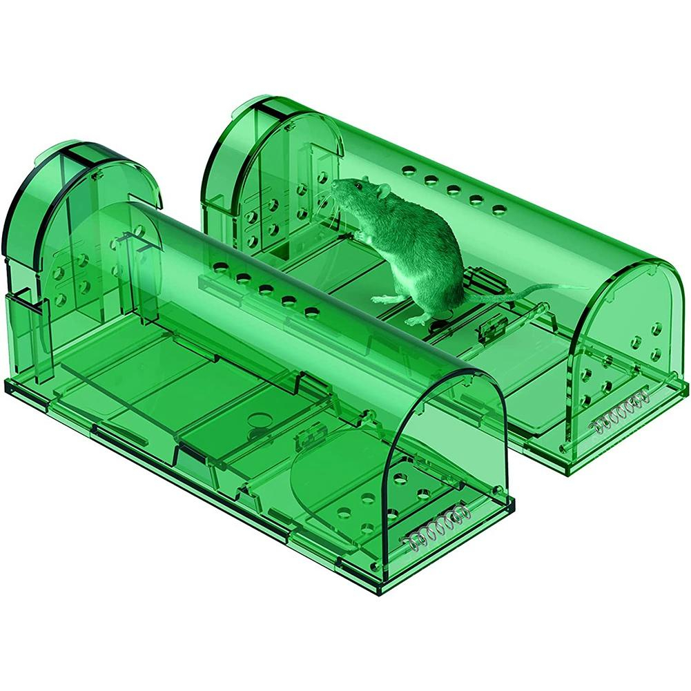 Mousetrap Harmless Automatic Pest Control Cage Mice Capture Bait Box ...