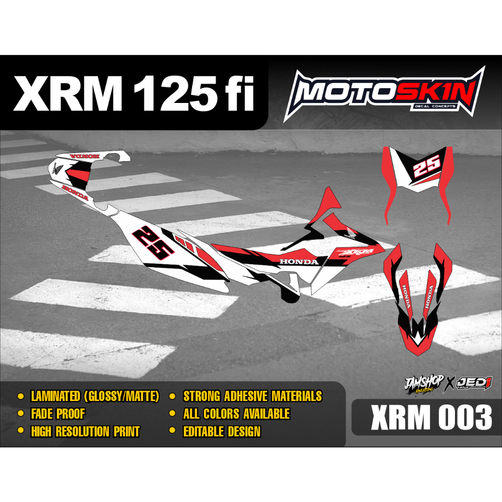 Honda XRM 125 FI Version 1 Full Decals Limited Edition | Shopee Philippines
