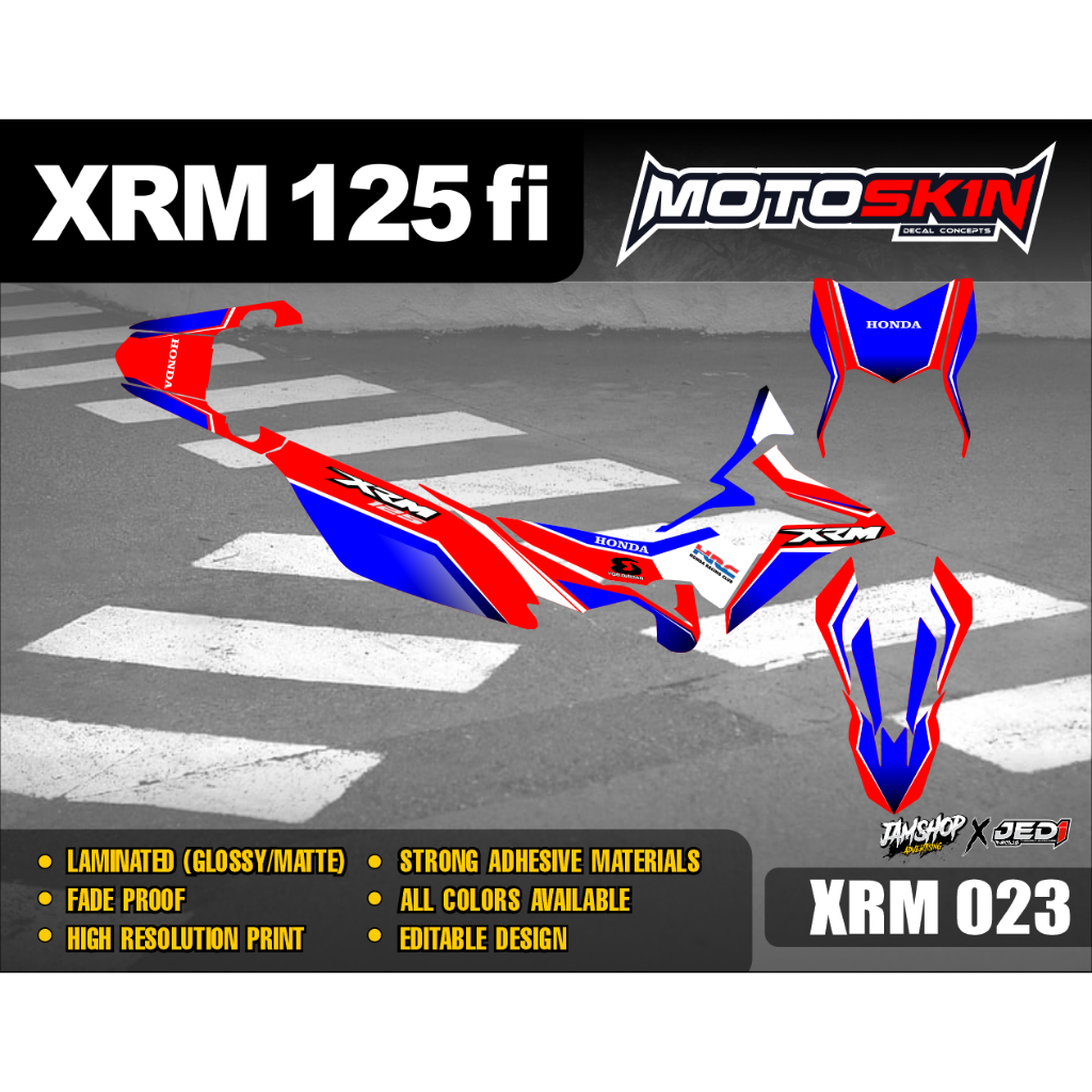 Honda XRM 125 FI Version 1 Full Decals Limited Edition | Shopee Philippines