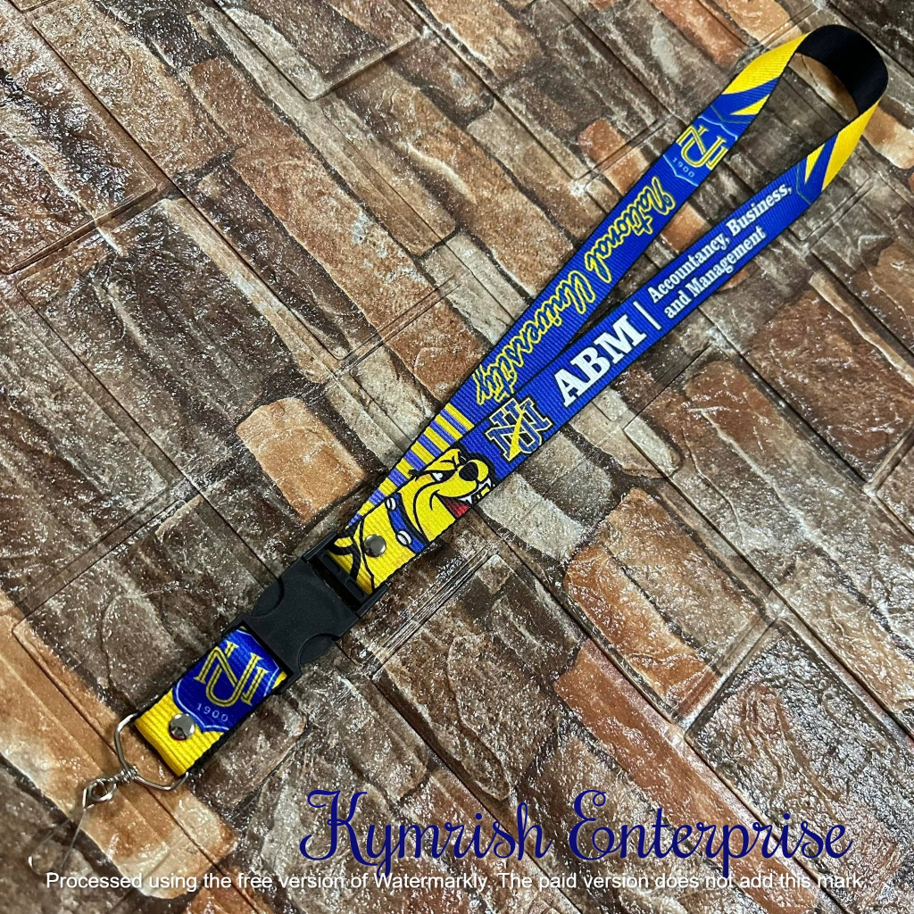 NU National University Bulldogs NU Bulldogs Design ID Lace Lanyards ...