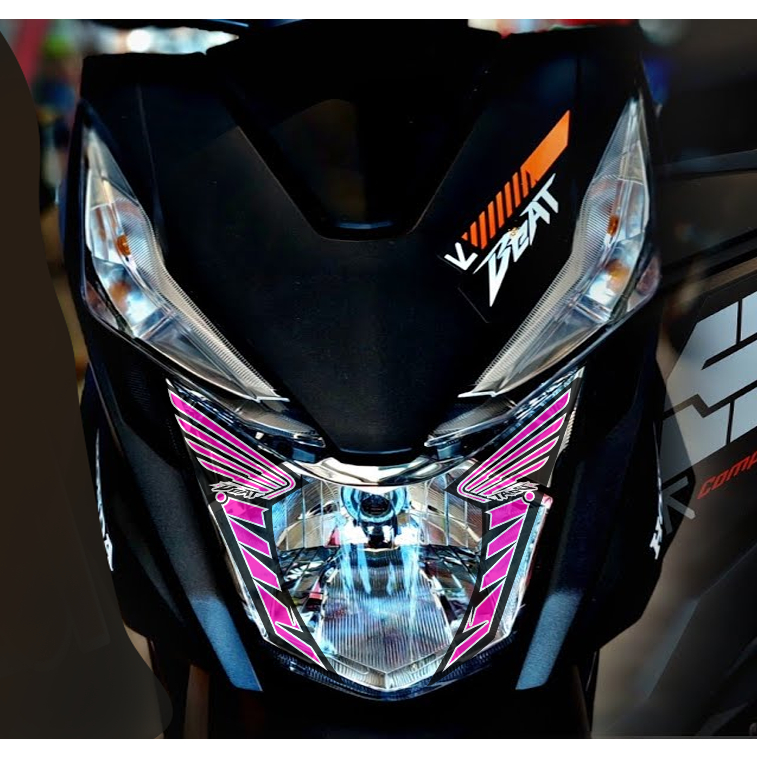Honda beat FI headlight design ( MAGENTA COLOR ) | Shopee Philippines