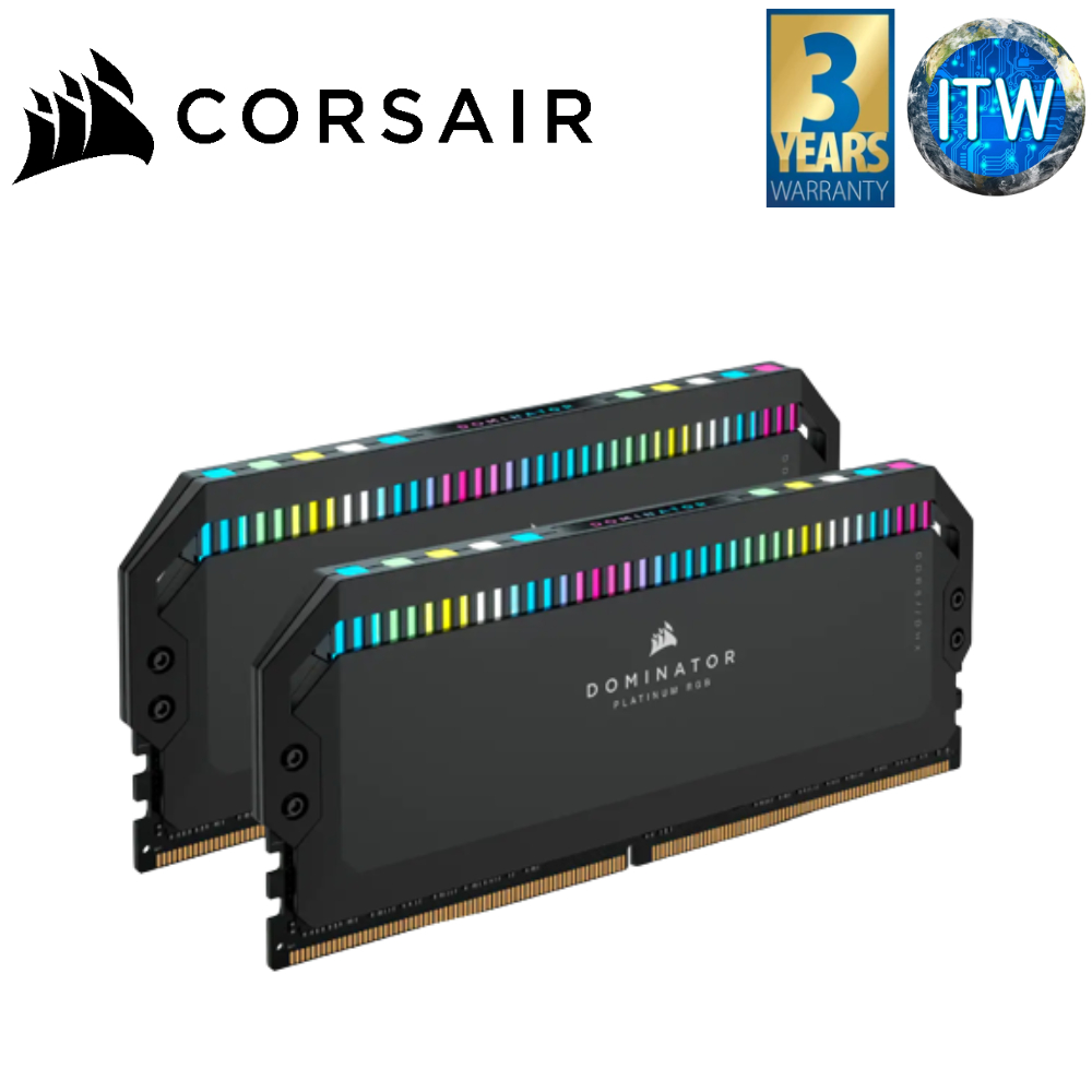 ITW | Corsair Dominator Platinum RGB 64GB DDR5-6600Mhz C32 Memory Kit ...