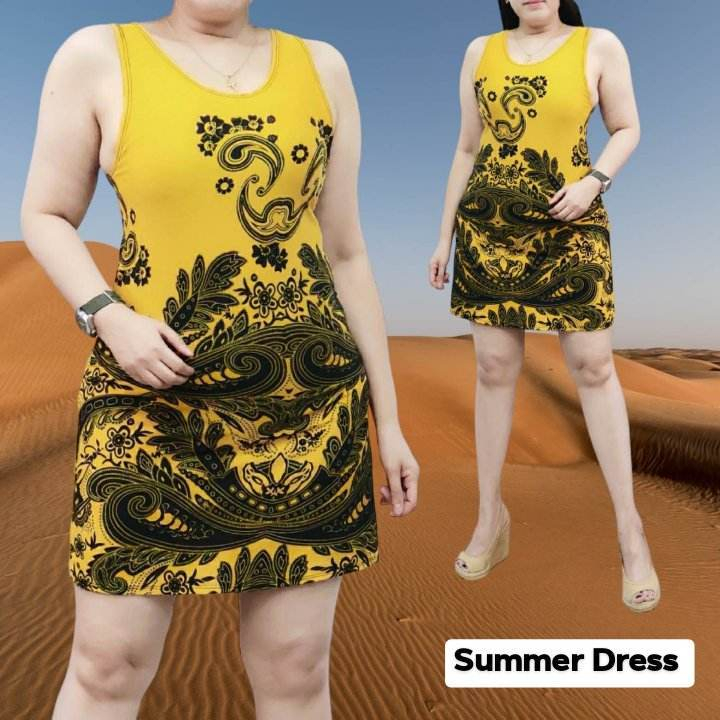 D4 Korean D54 Style Sexy Sando Mini Dress Sleeveless Fashion Free Size ...