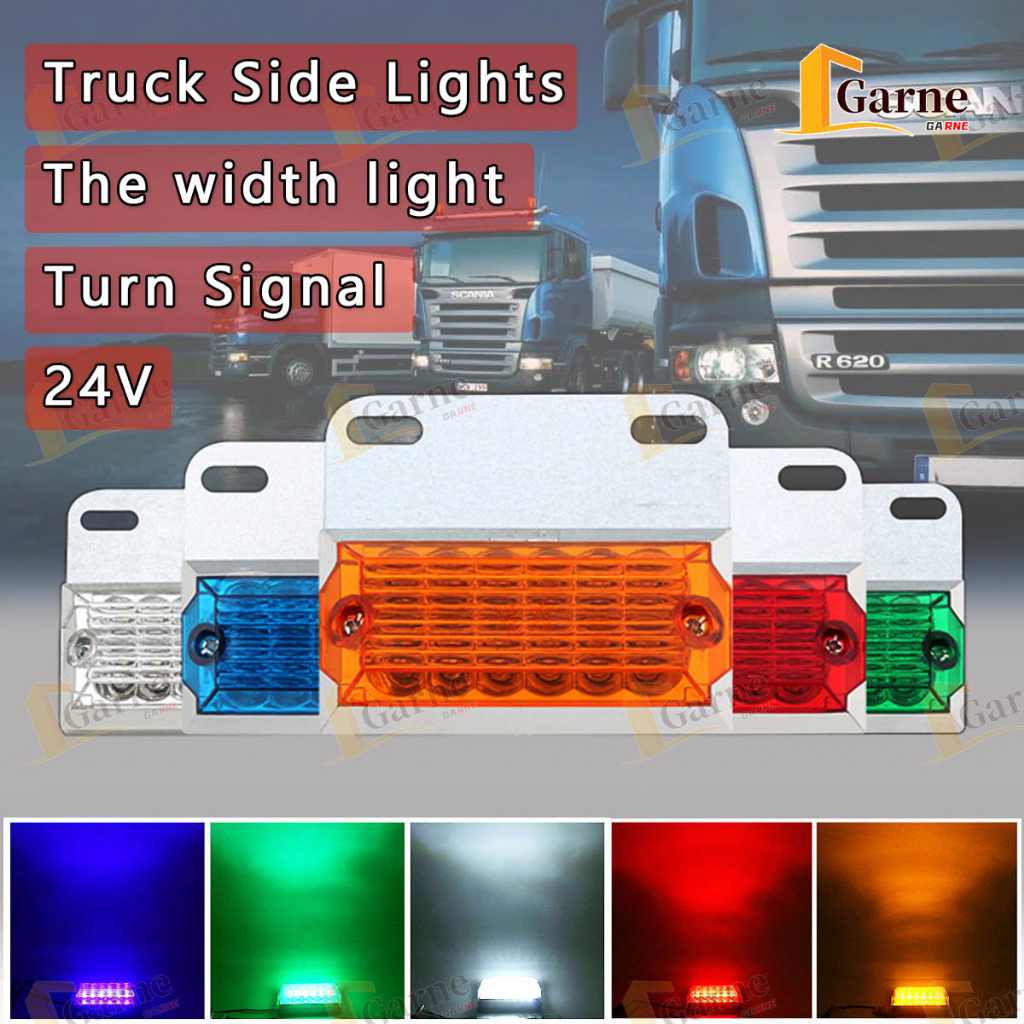24V LED High Brightness Universal Truck The Width Light Turn Signal ...