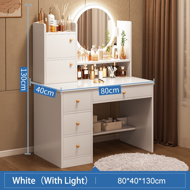 【LED】Vanity Mirror Vanity Table With LED Mirror Vanity Mirror Dresser ...