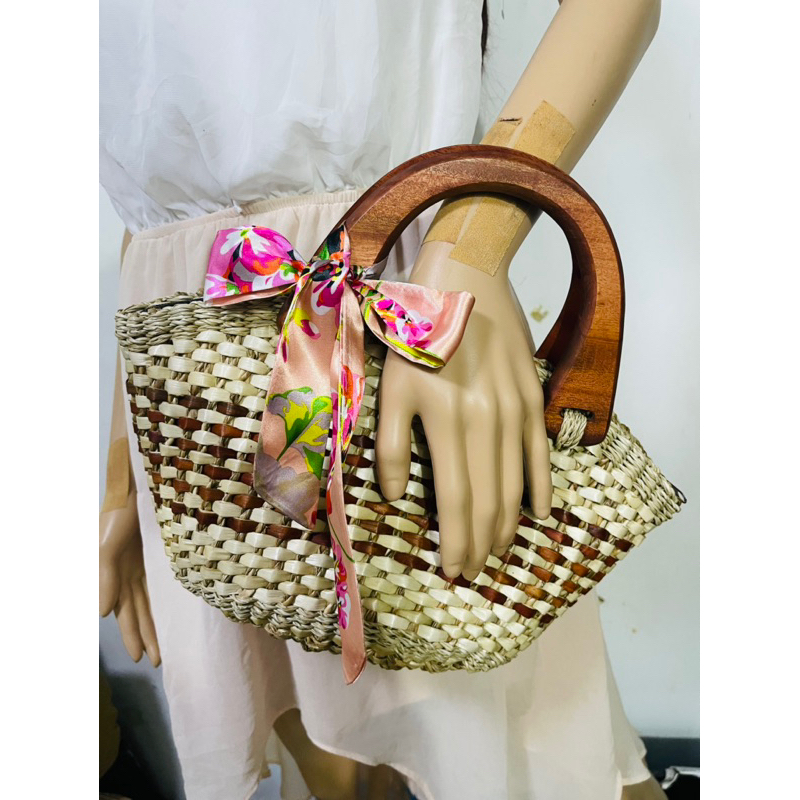 Native Bag Zipper | Handbag | Abaca, Pandan, Random Pattern | Shopee ...