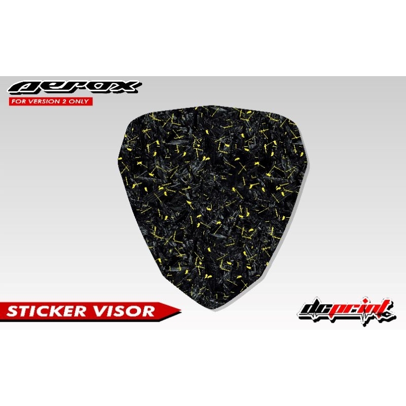 Aerox Sticker Visor Carbon Forged Aerox V1 V2 only | Shopee Philippines