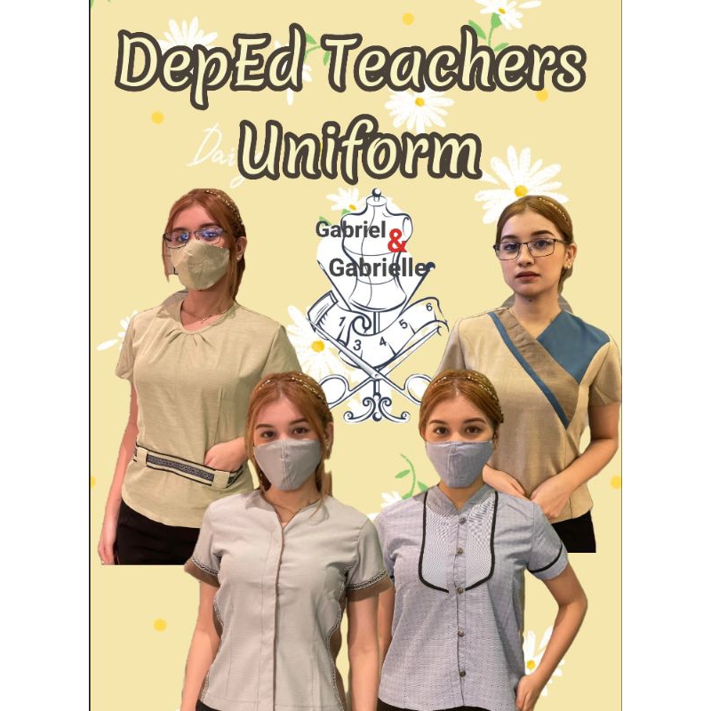 DepEd Teachers Female Uniform Ready To Wear RTW (Monday) | Shopee ...