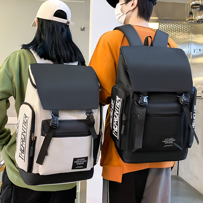 Bagpack for men School bag Men's backpack Korean fashion tooling style ...