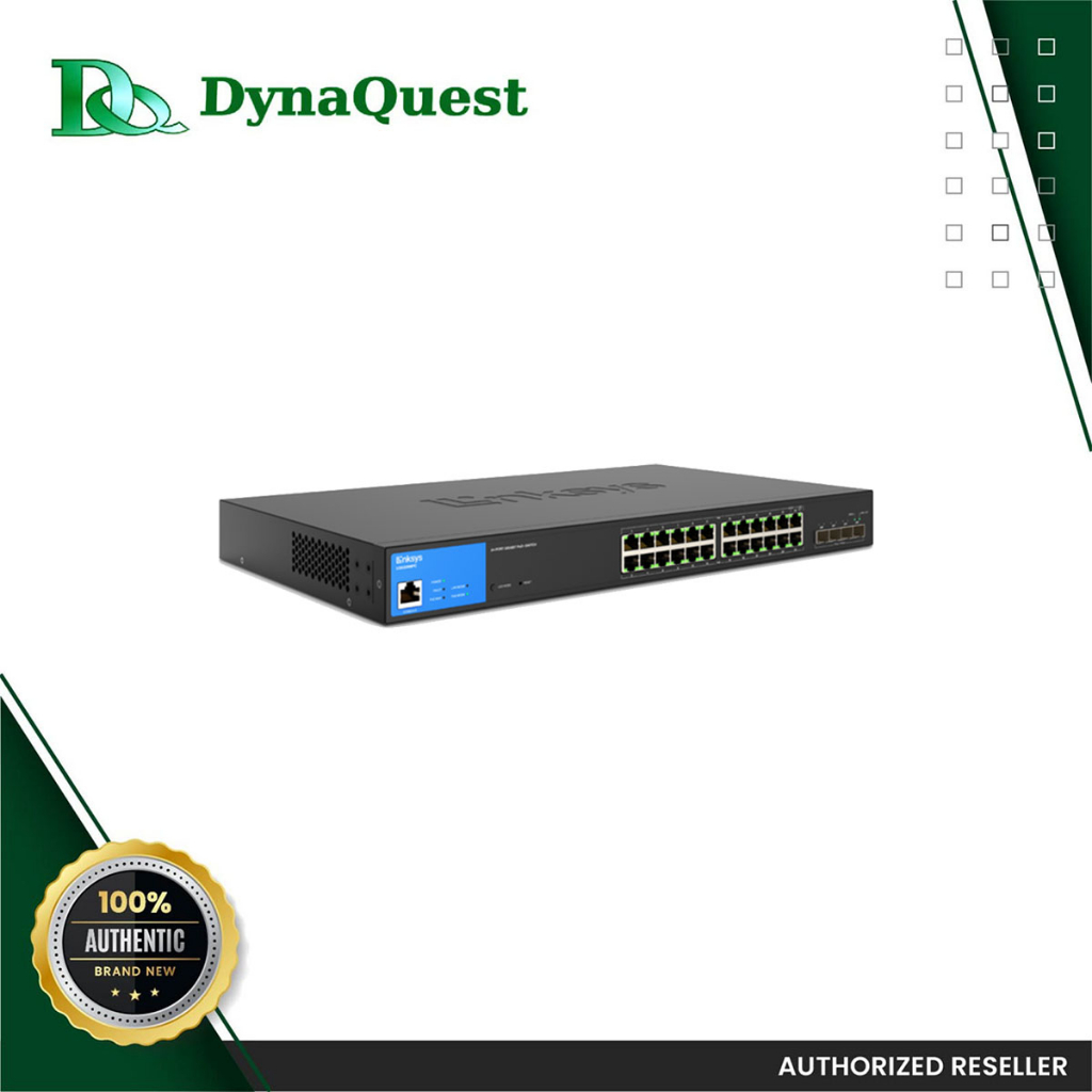 Linksys LGS328MPC 24-Port Managed Gigabit PoE+ Switch with 4 10G SFP+ ...