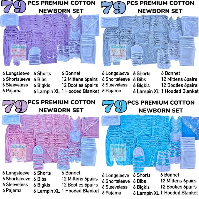 79,40,31Pcs Premium Cotton Newborn Baruan Sets | Shopee Philippines