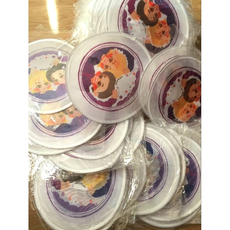 ROUND FOLDABLE FAN WITH PRINT | Shopee Philippines