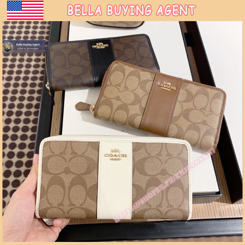 【Bella's shop】US ️women's long wallet Zipped Leather Wallet Multiple ...
