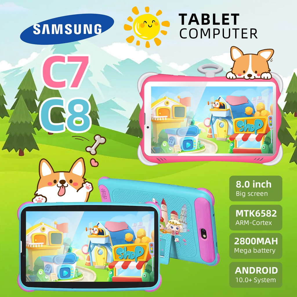 Samsung Tablet for Kids C7/C8/C9 2023 New Smart Tablet Original 5G Dual Card WIFI Android Tablet ...
