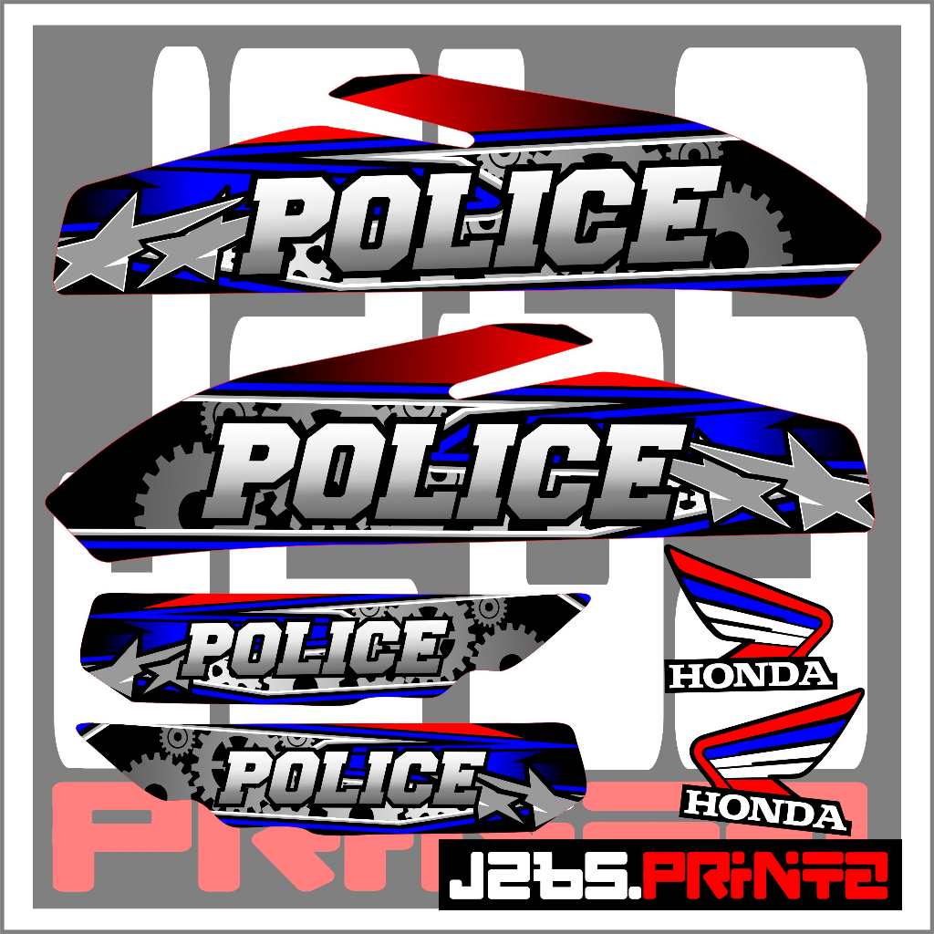 TMX 125/155 RUSI PINOY MOTOPOSH SKYGO DECALS STICKER THAI POLICE DECALS ...