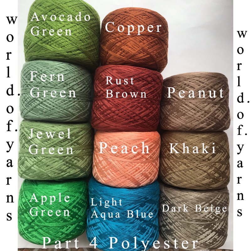 Part 4: POLYESTER Thread/ Yarns(100 & 200 grams) | Shopee Philippines