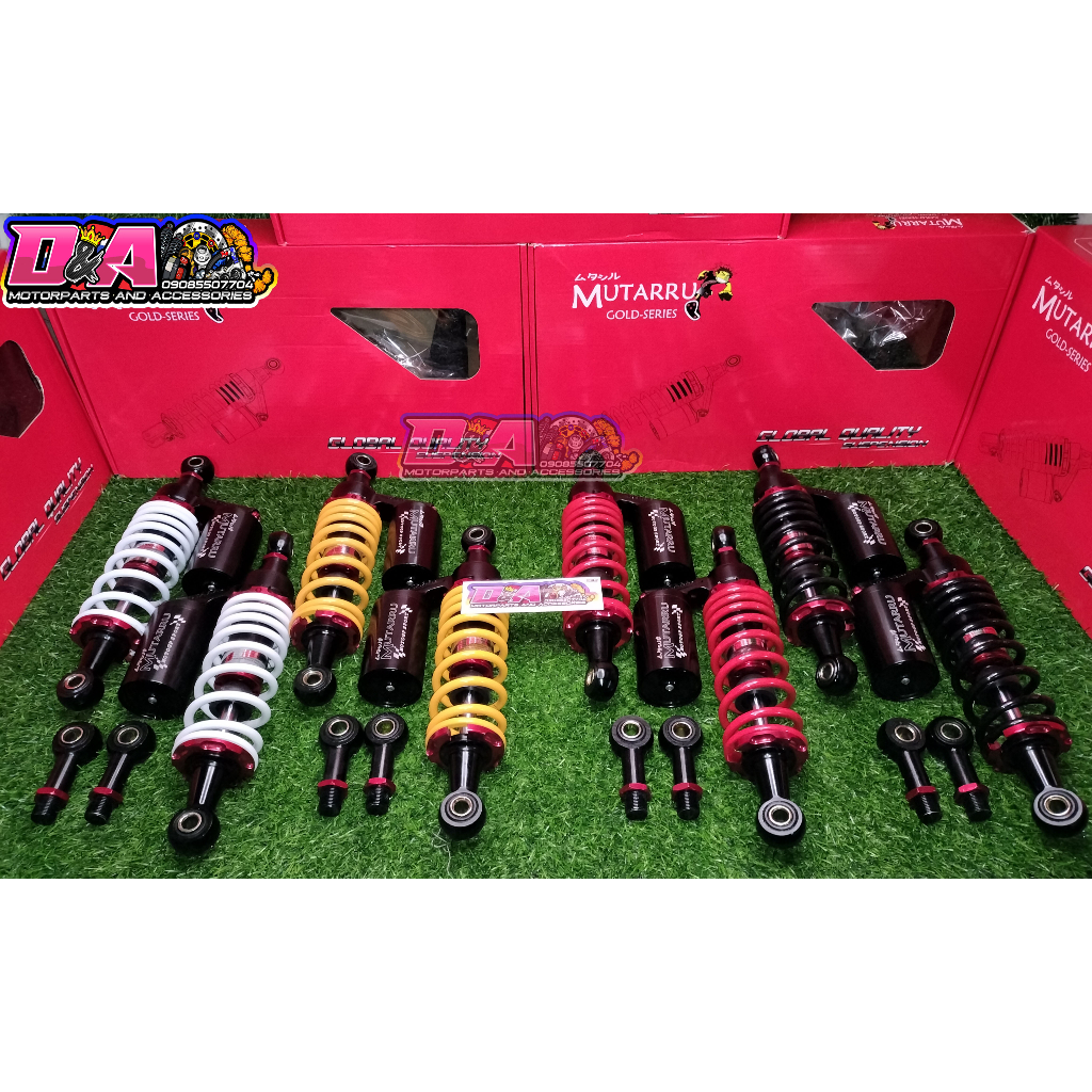 MUTARRU REAR SHOCK WITH TANK 285-310MM WAVE 125 / XRM 125 BLACK SERIES ...