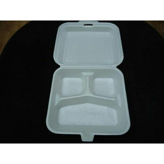 50 pcs - Lunch Box 3 (LB3, LB-3) - Food Styro, Disposable Meal Box, 3 ...