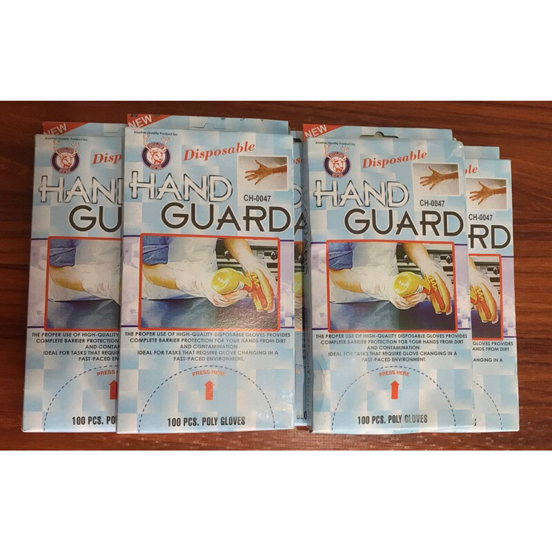 HAND GUARD PLASTIC GLOVES 100 PCS | Shopee Philippines