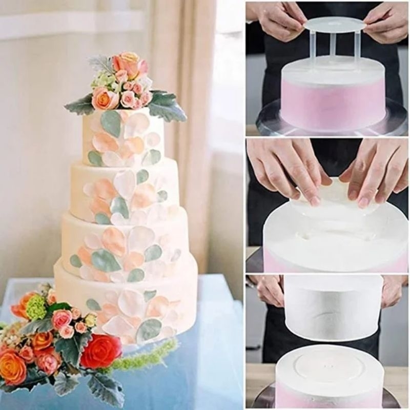 Multi Layer Cake Support Pillar Dowell Rod Tier Stacking Stand | Shopee ...