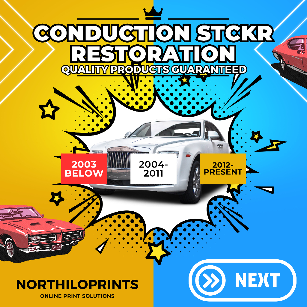 Pair Reflective Restoration of Conduction stickers all yearmodels ...