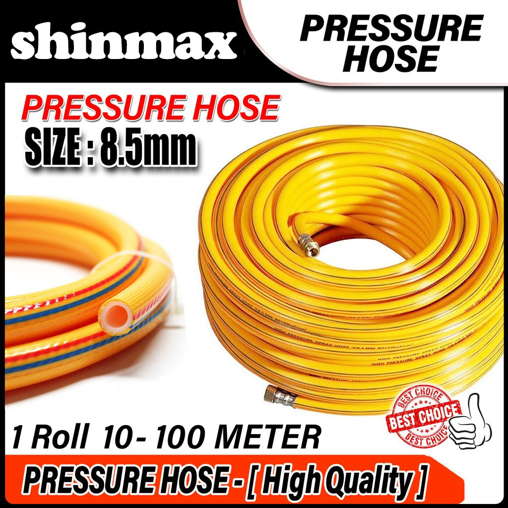 Pressure Washer Power Sprayer Hose 8.5MM 10M | 20M | 30M | 50M Kawasaki ...