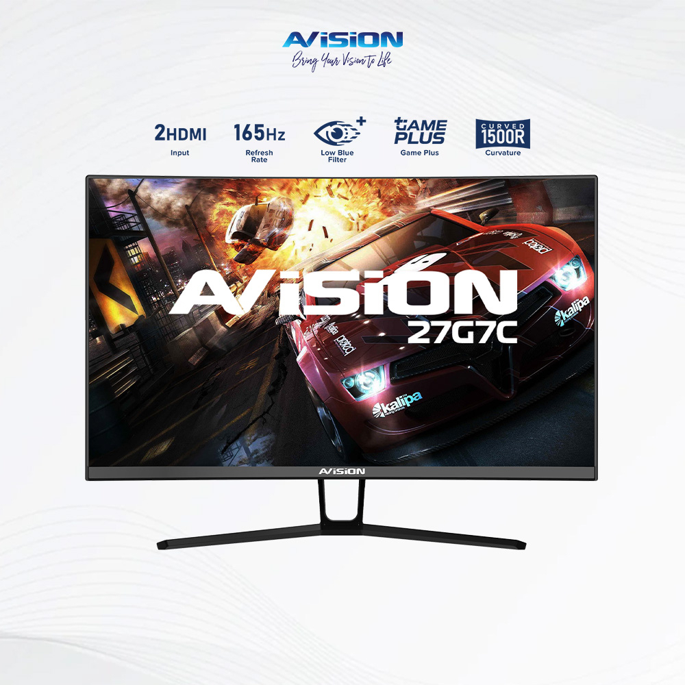 Avision 27inch 165Hz 1920x1080 16:9 (MPRT 1ms) Full HD Curved 1500R ...