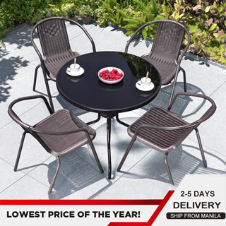 Outdoor table and chair combination courtyard table and chair outdoor ...