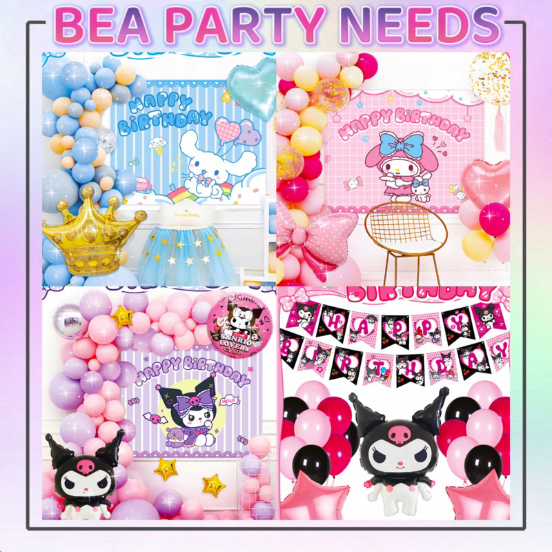 Sanrio Theme Balloon Kuromi Hellokitty Cinnamoroll My Melody Balloon ...
