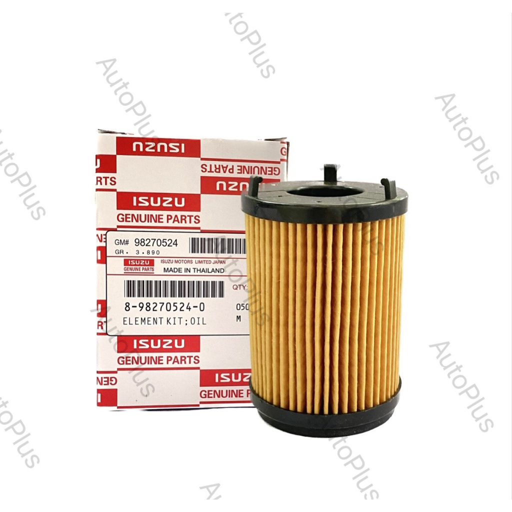 Isuzu Genuine Parts Oil Filter w/ Gasket (RZ4E Engine): MUX & Dmax ...